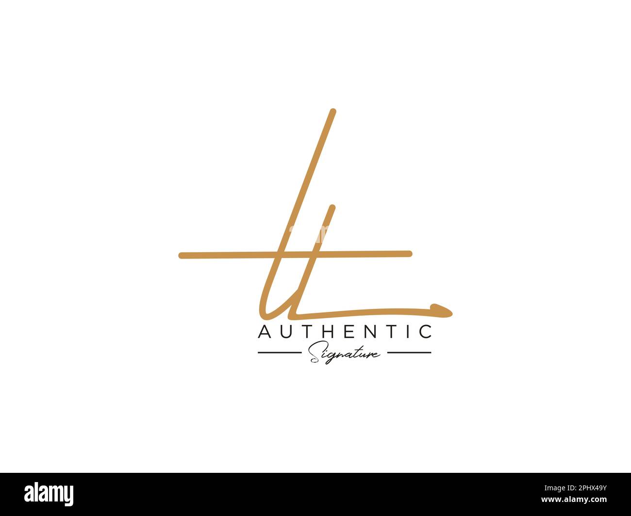 Letter LT Signature Logo Template Vector Stock Vector Image & Art - Alamy
