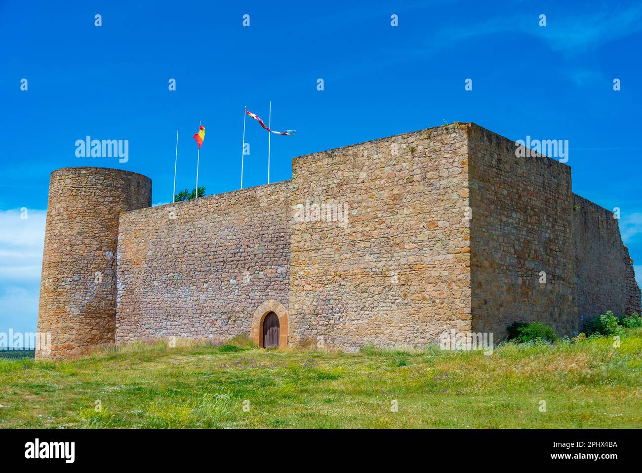 Alcazaba castle at Spanish town Medinaceli Stock Photo - Alamy