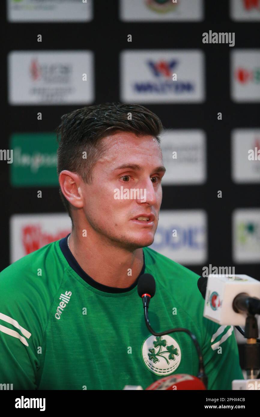 Ireland Test Team player Peter Joseph Moor (PJ Moor) attends press ...