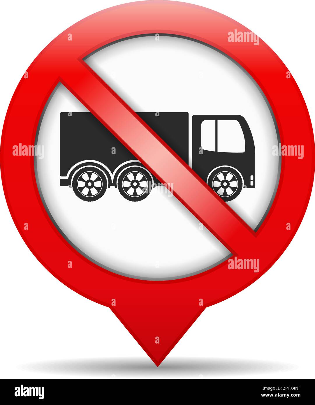 No trucks sign, vector eps10 illustration Stock Vector Image & Art - Alamy