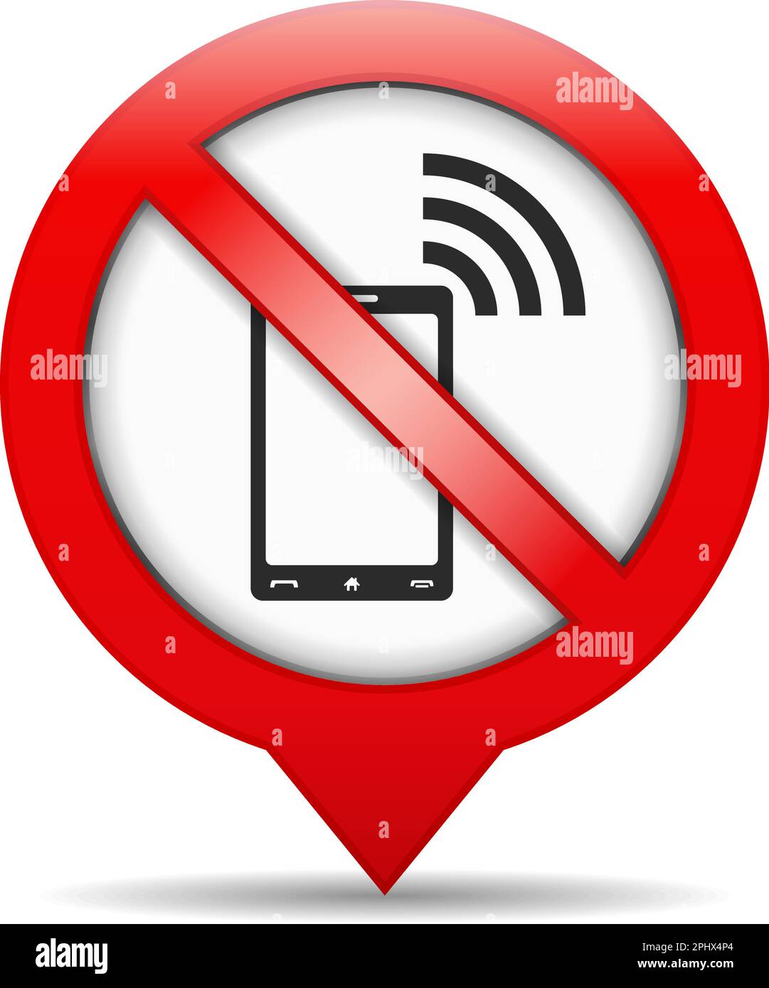 No phones sign, vector eps10 illustration Stock Vector Image & Art - Alamy