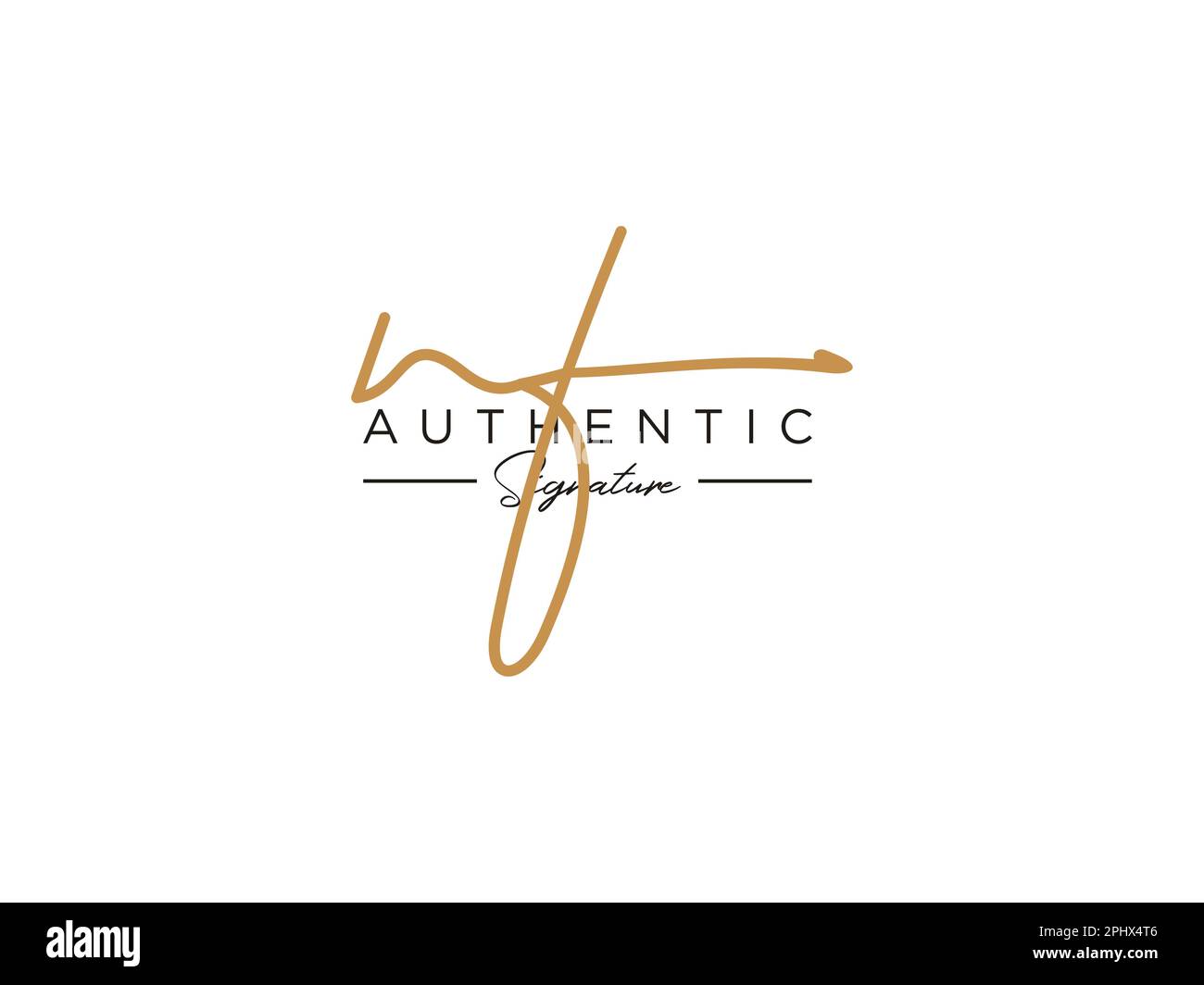 Letter NF Signature Logo Template Vector Stock Vector Image & Art - Alamy