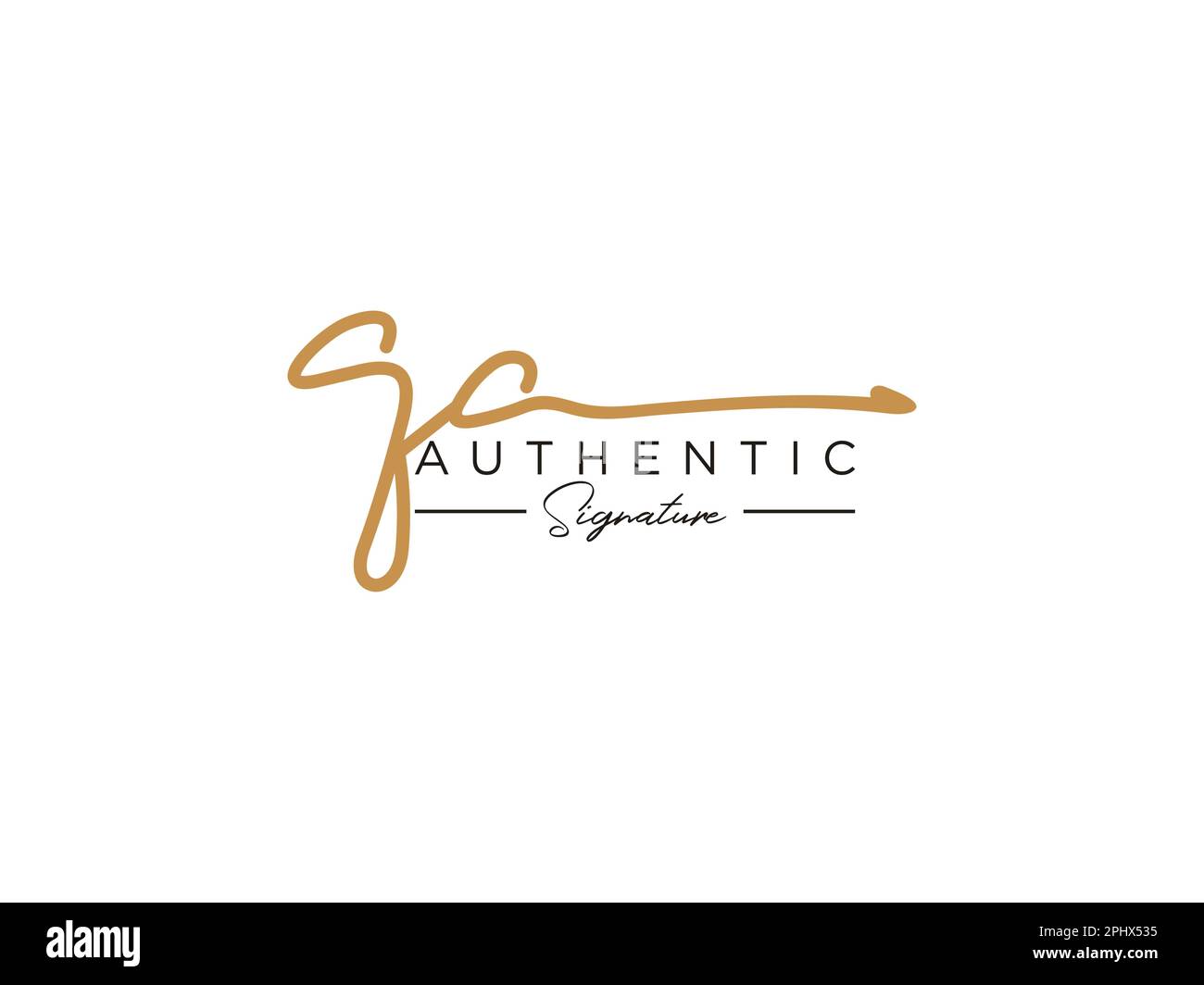 Letter Qa Signature Logo Template Vector Stock Vector Image And Art Alamy