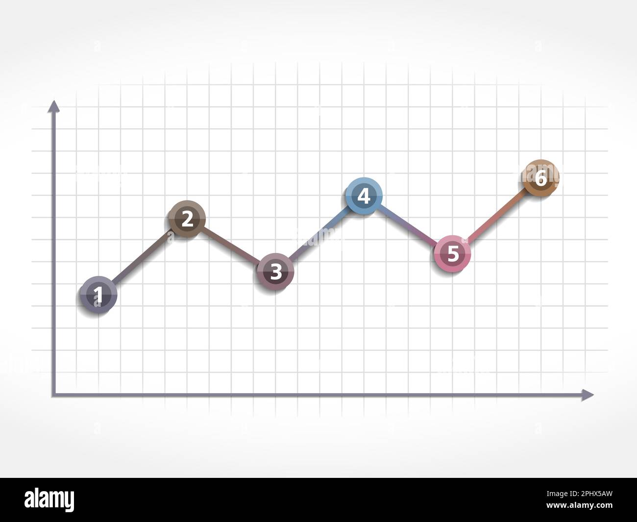Abstract line chart, vector eps10 illustration Stock Vector Image & Art ...