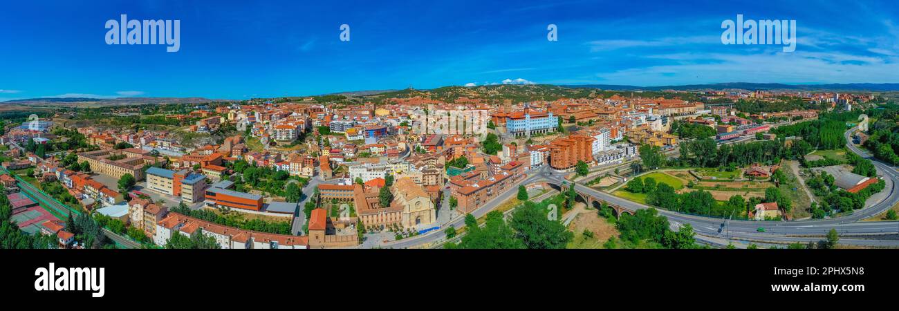 Aerial view of Spanish town Teruel Stock Photo - Alamy