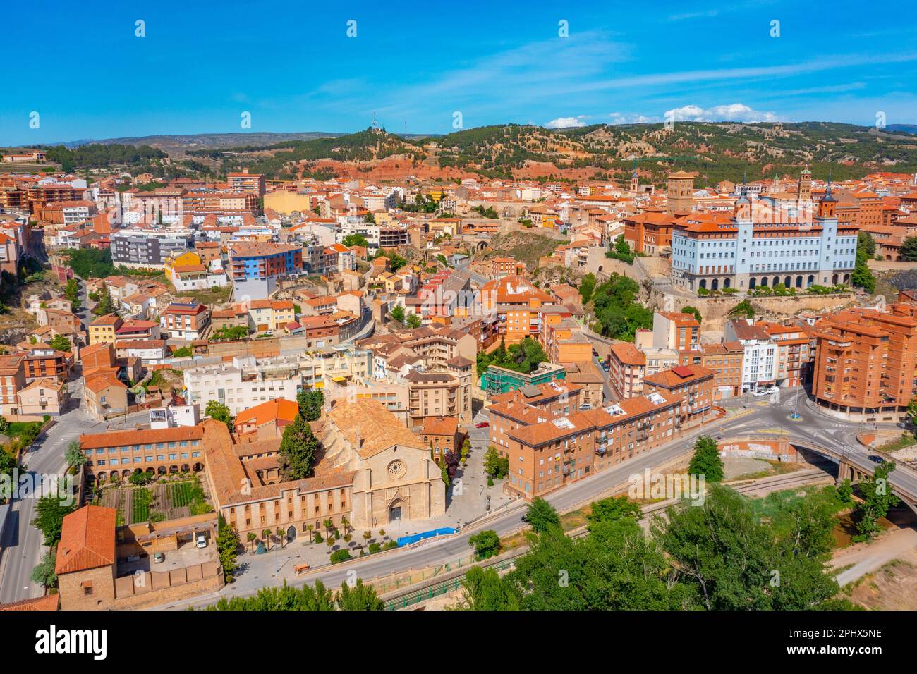 Aerial view of Spanish town Teruel Stock Photo - Alamy