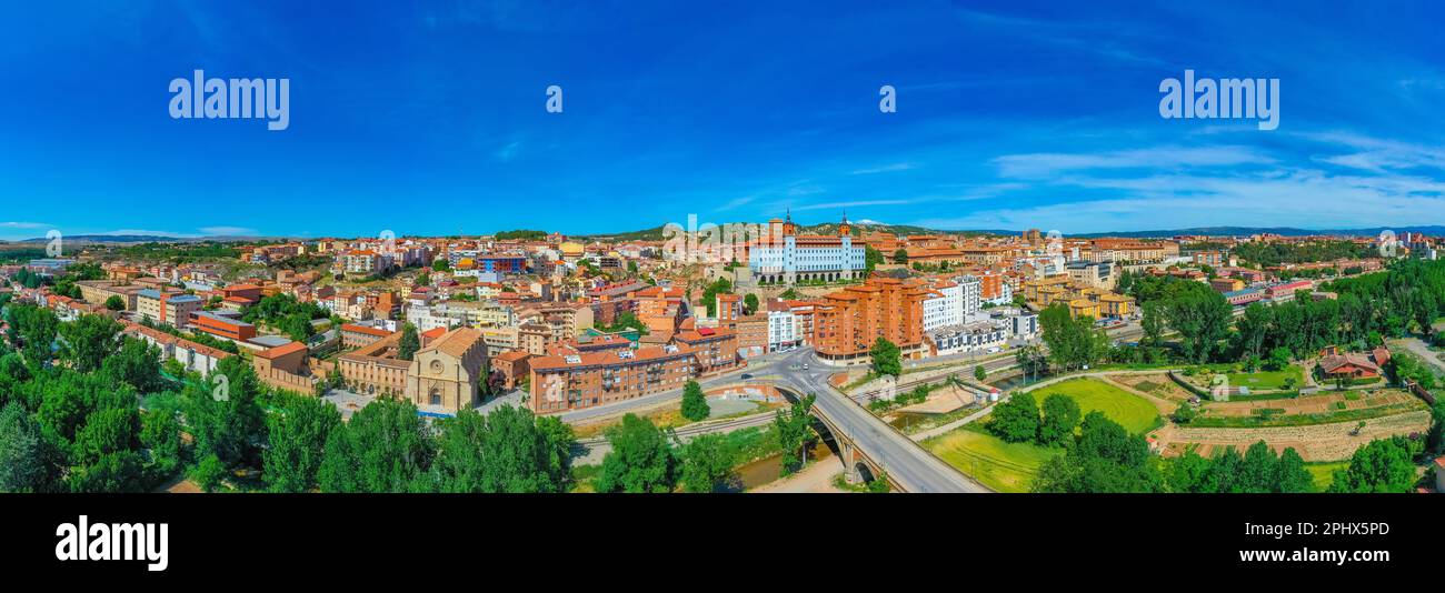 Aerial view of Spanish town Teruel Stock Photo - Alamy
