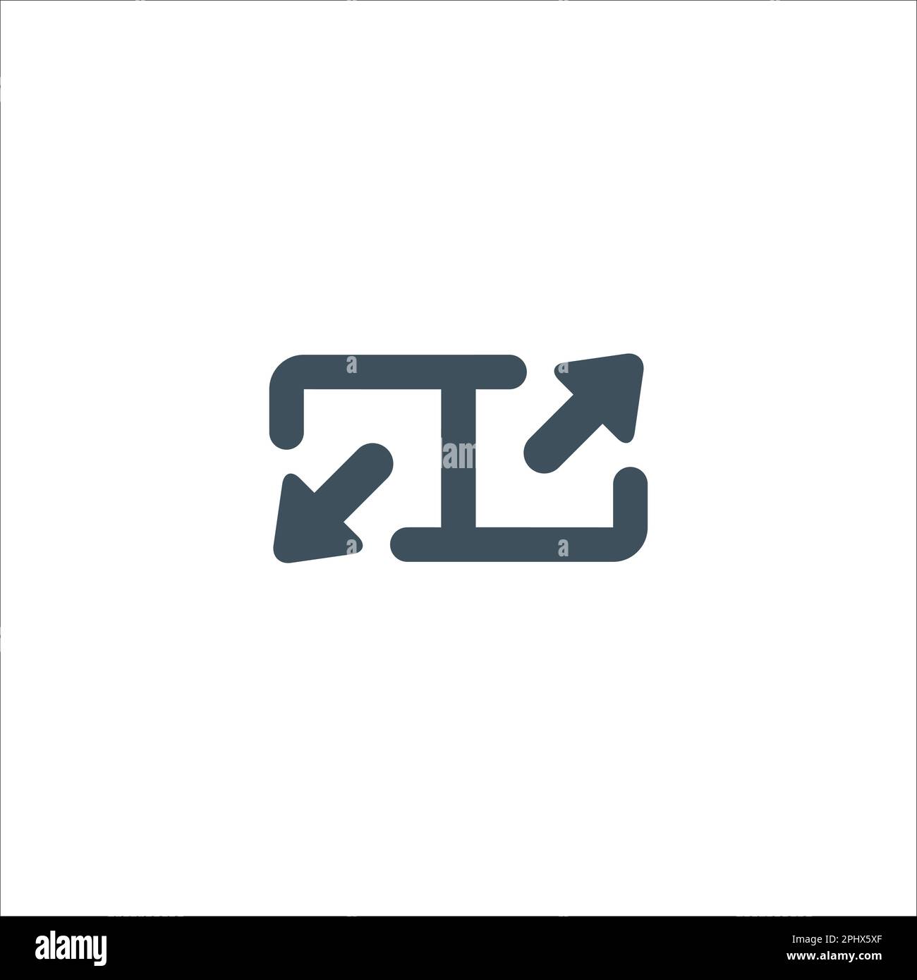 Multi export icon. Spreading outward arrows icon. Distribution arrows ...