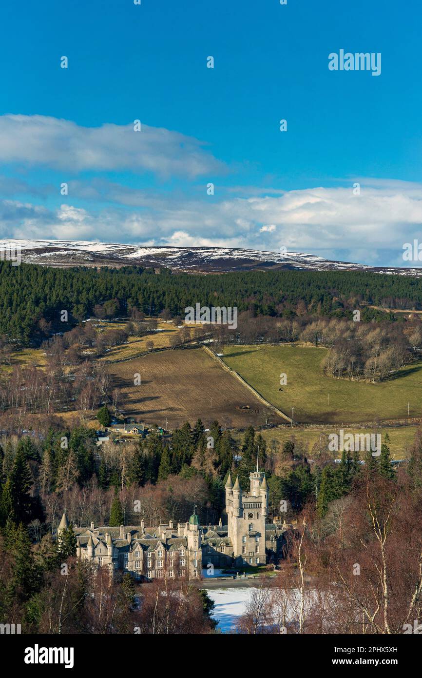 Balmoral Castle in Royal Deeside, Aberdeenshire, Scotland Stock Photo ...