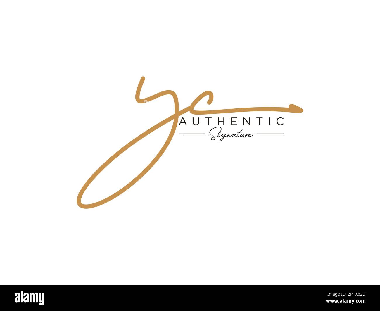 Letter YC Signature Logo Template Vector Stock Vector Image & Art - Alamy