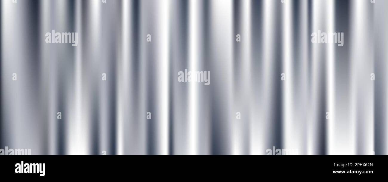 Silver foil background. Metal textured shiny gradient. Stainless glossy ...