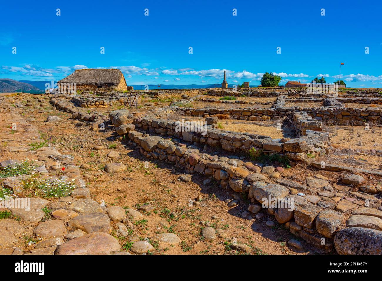 Ancient ruins of Numancia near Soria, Spain Stock Photo - Alamy