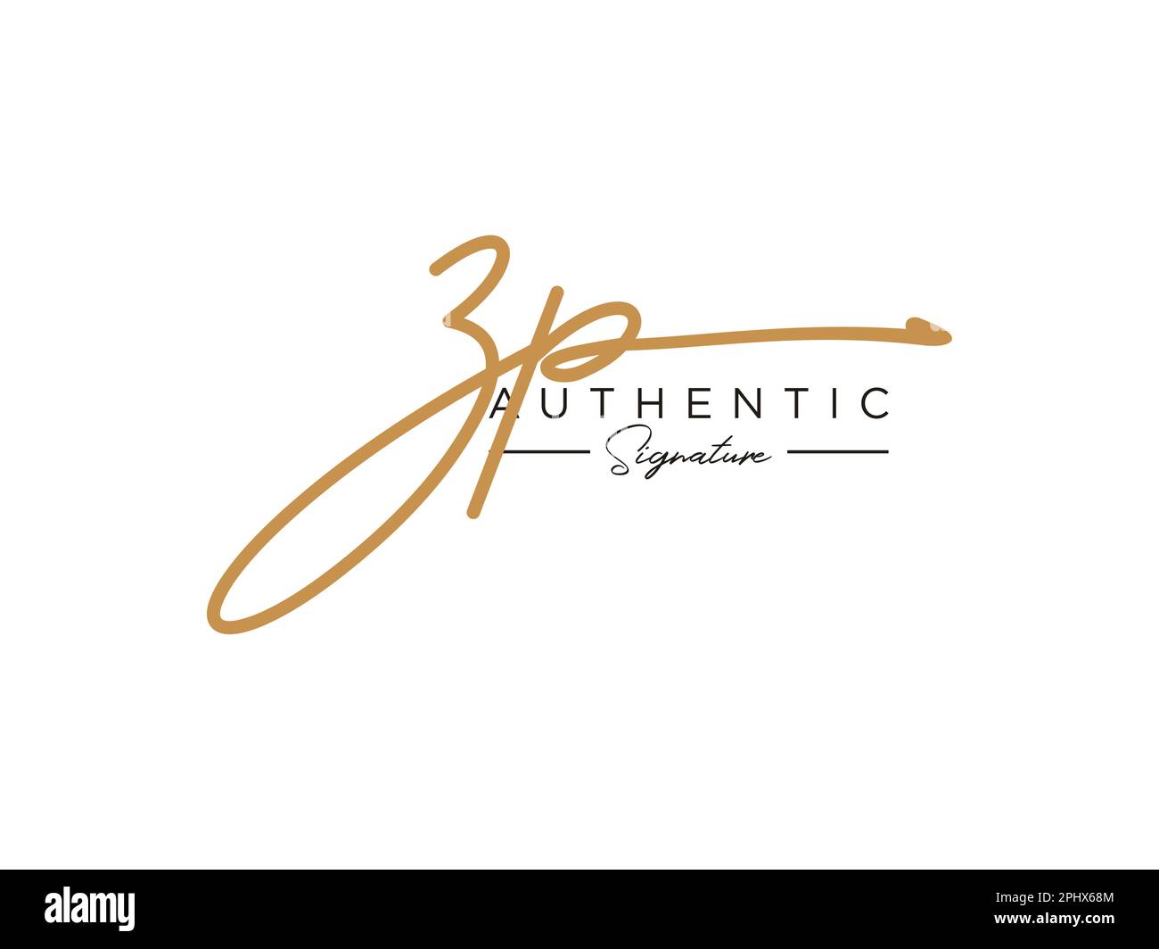 Letter ZP Signature Logo Template Vector Stock Vector Image & Art - Alamy