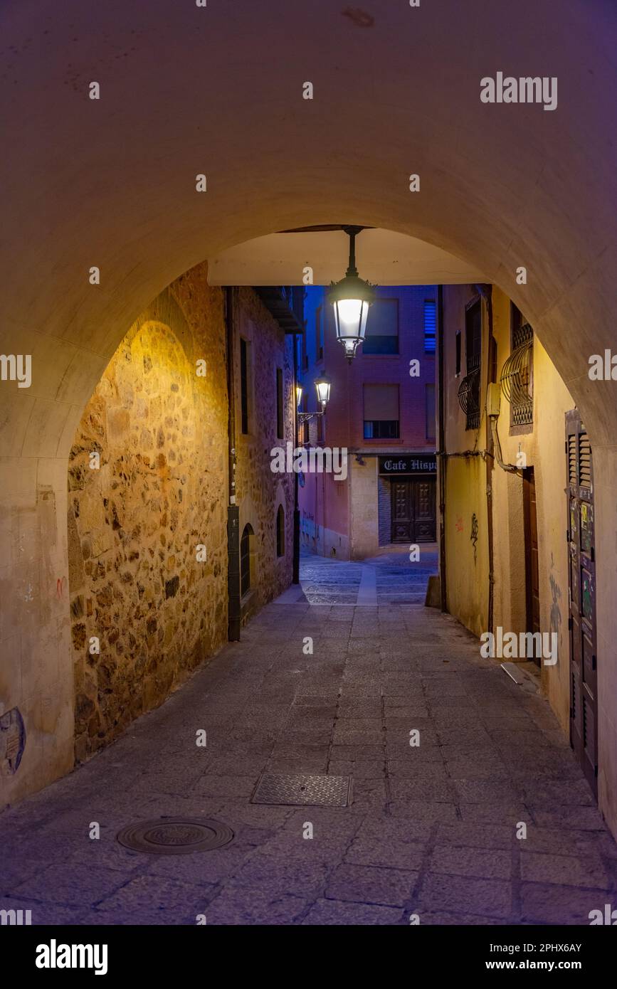 Empty street in romantic spanish hi-res stock photography and images ...