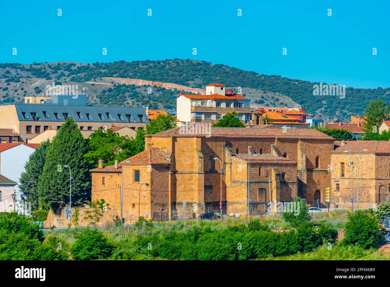 Panorama view of Spanish town Soria Stock Photo - Alamy