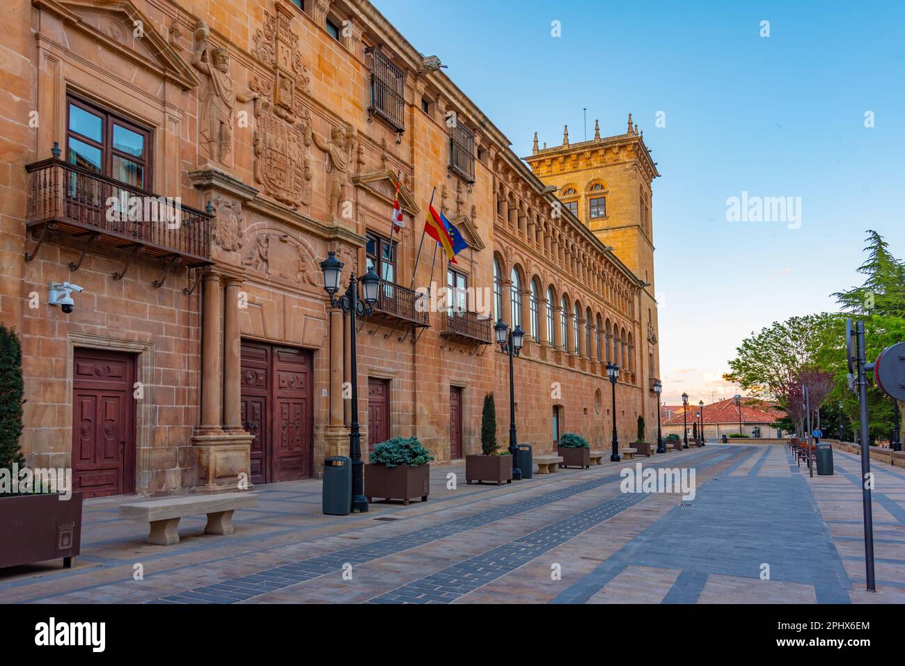 Palace of los Condes de Gomara in Spanish town Soria Stock Photo - Alamy