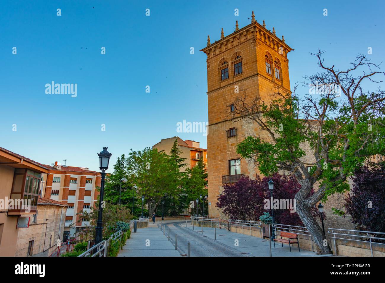 Palace of los Condes de Gomara in Spanish town Soria Stock Photo - Alamy