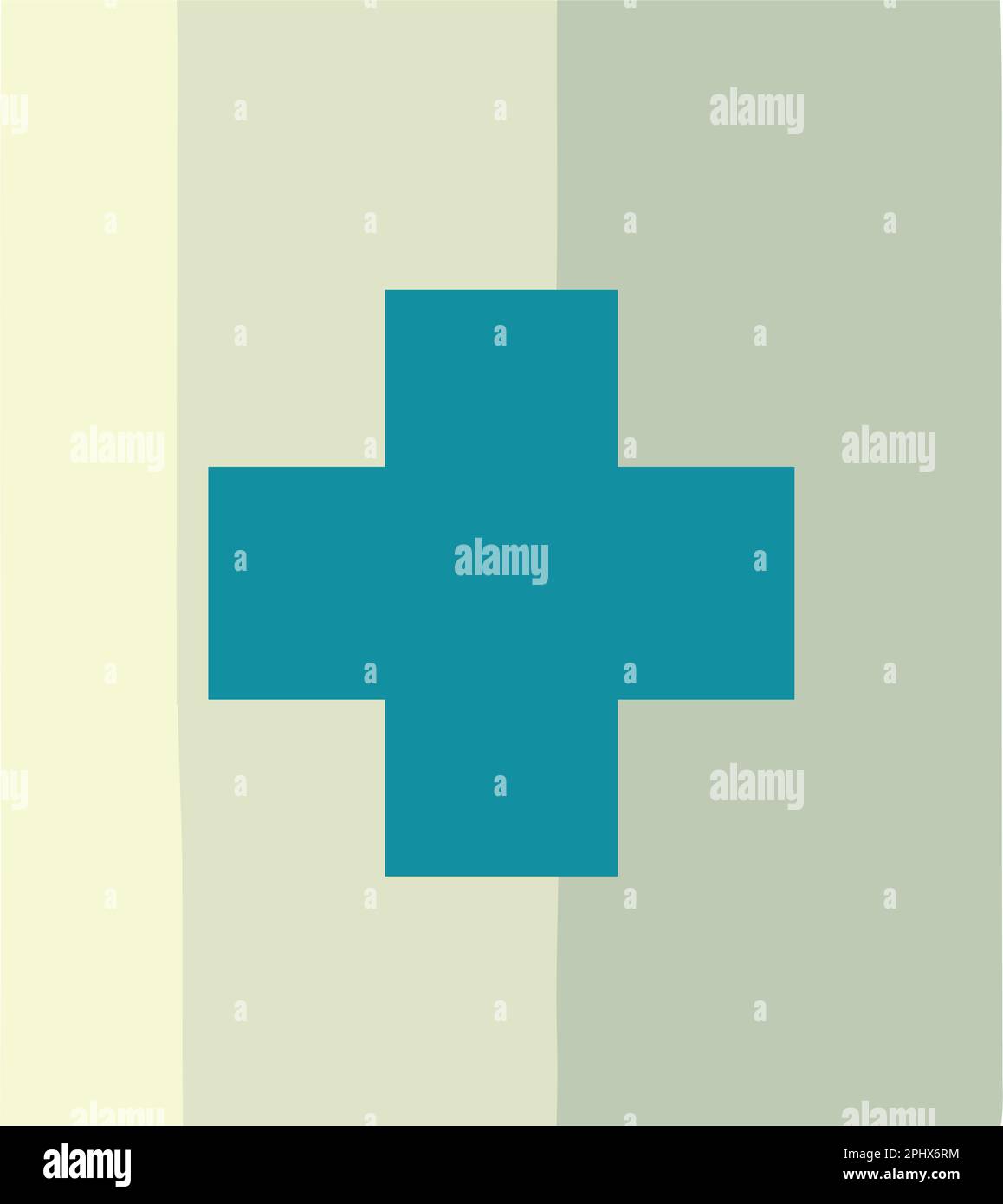 Healthy medical symbol with blue cross Stock Vector Image & Art - Alamy