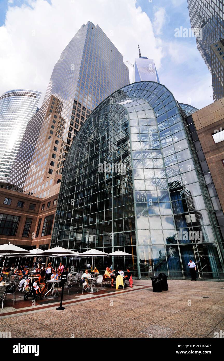 The Winter Garden in Lower Manhattan, New York City, USA Stock Photo ...