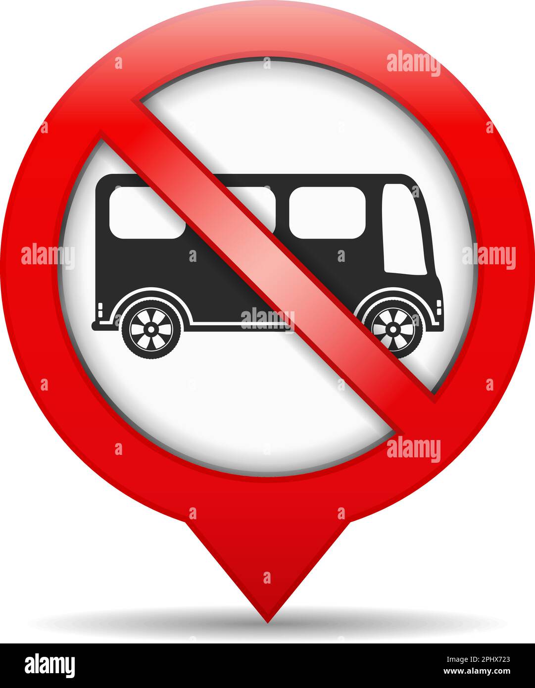 No parking bus stop sign Cut Out Stock Images & Pictures - Alamy