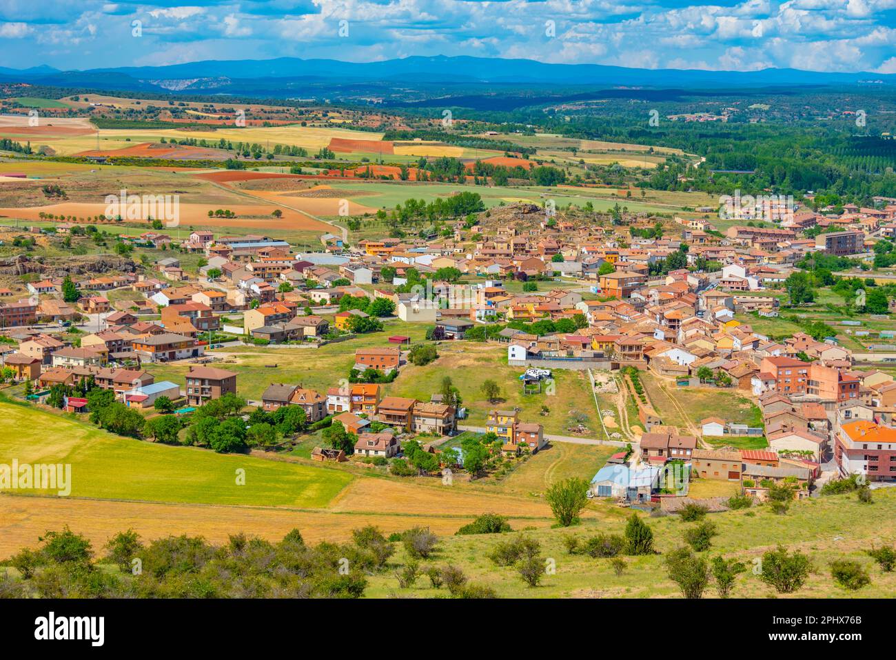 Aerial view of Ciudad de Osma town in Spain Stock Photo - Alamy