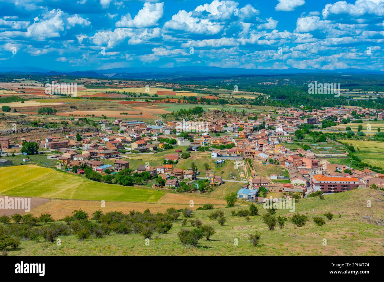 Aerial view of Ciudad de Osma town in Spain Stock Photo - Alamy