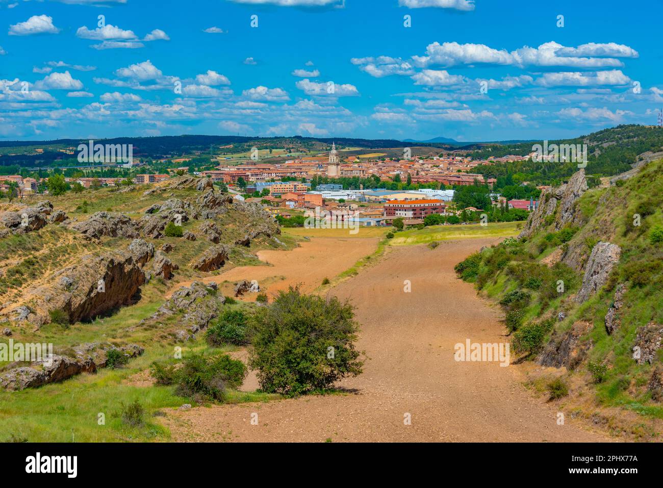 Aerial view of Ciudad de Osma town in Spain Stock Photo - Alamy