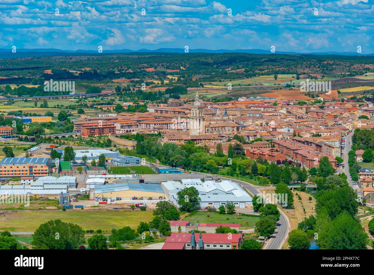 Aerial view of Ciudad de Osma town in Spain Stock Photo - Alamy