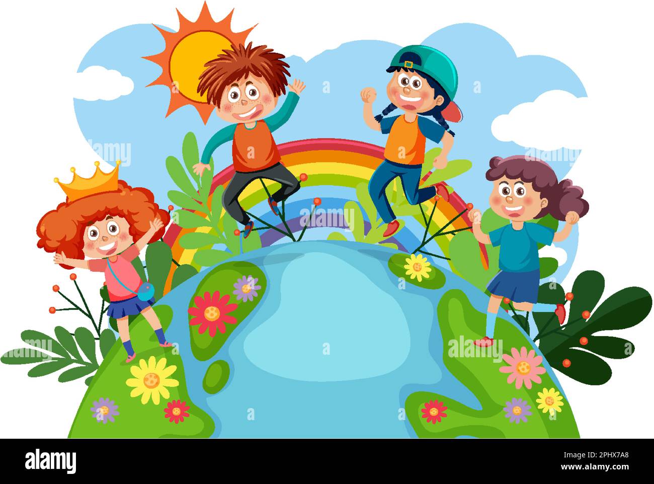 Cute female having fun Stock Vector Images - Alamy