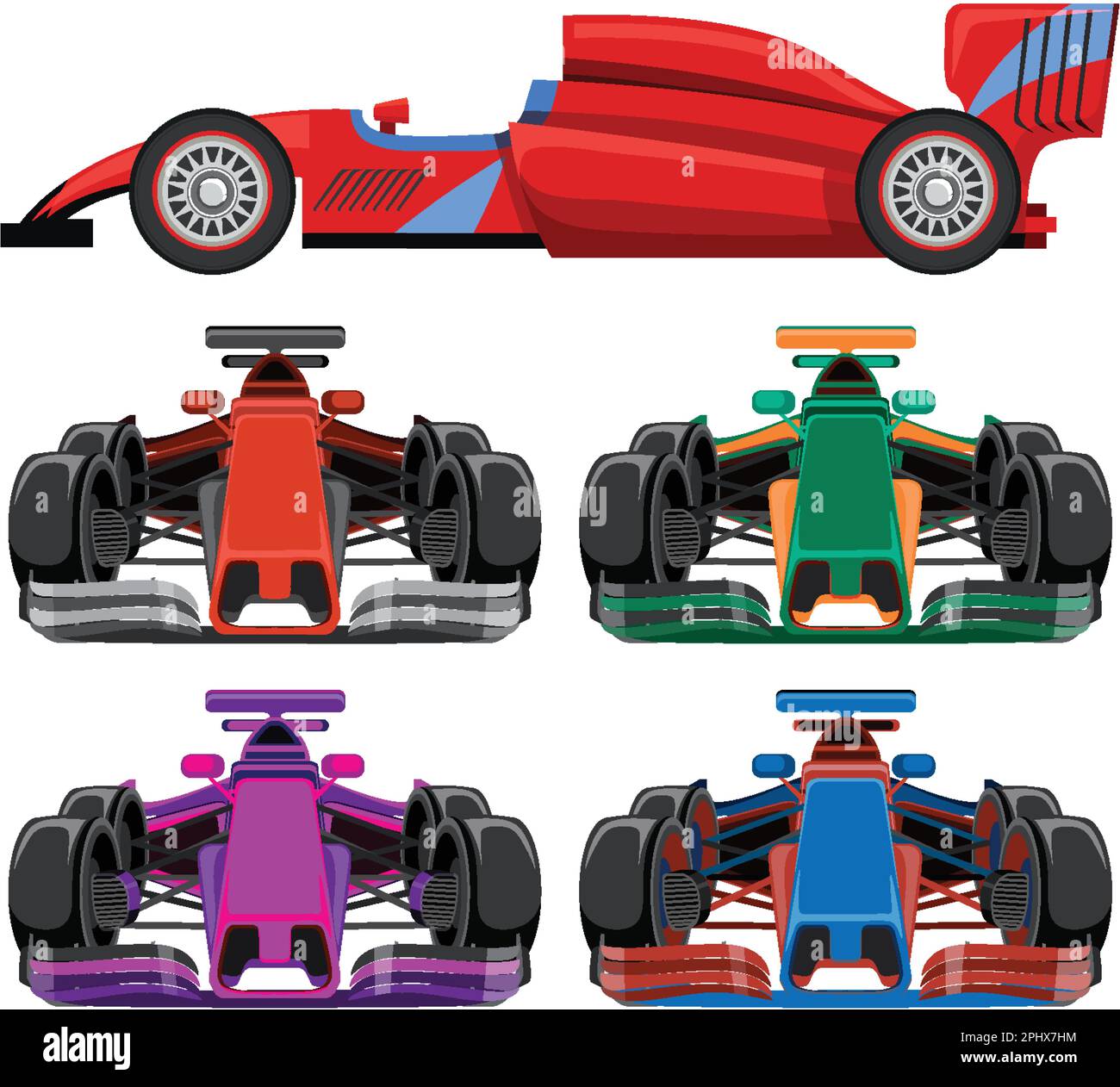 Set of formula one car illustration Stock Vector Image & Art - Alamy