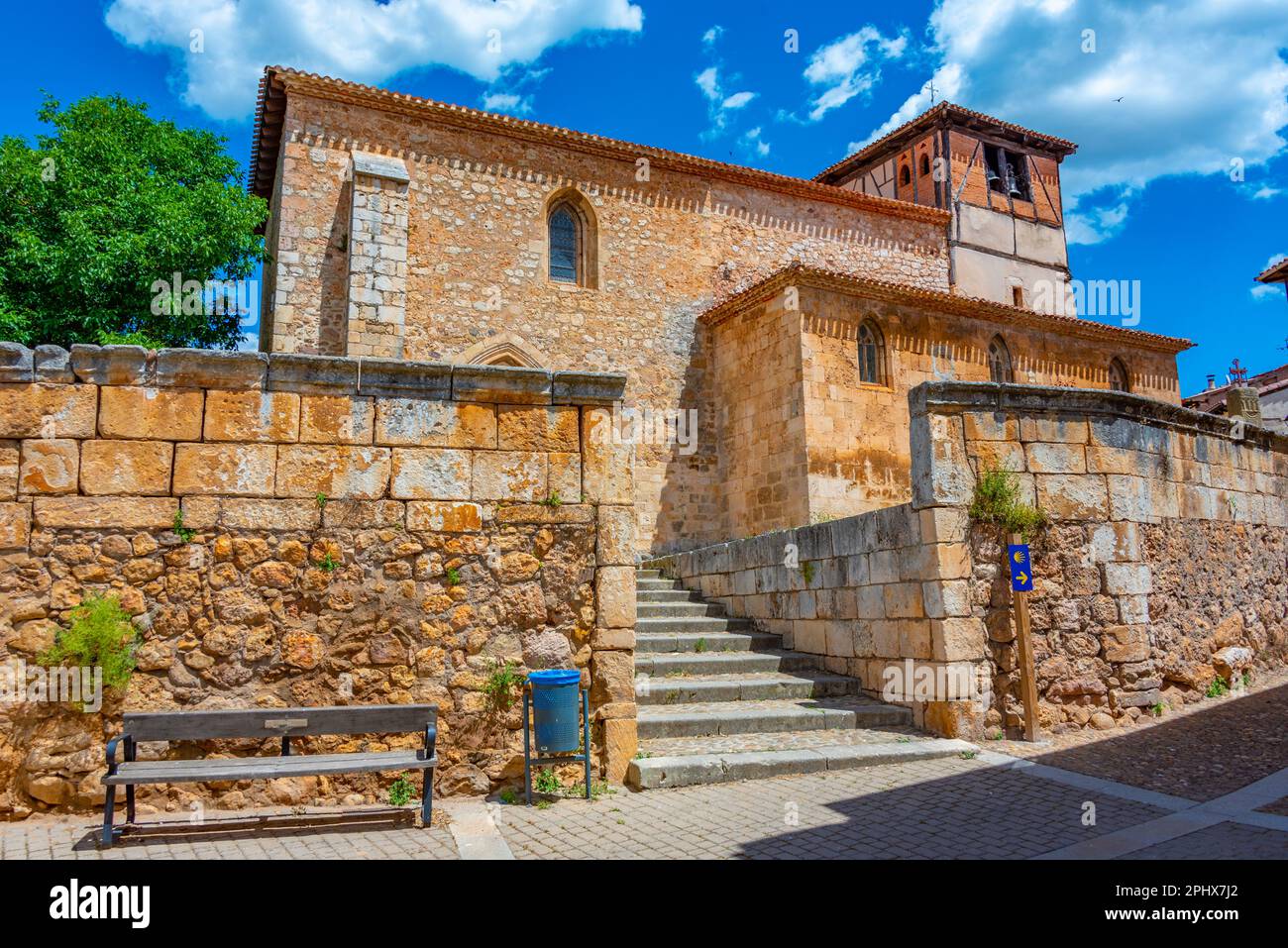 Church of Santo Tomas in Spanish town Covarrubias Stock Photo - Alamy