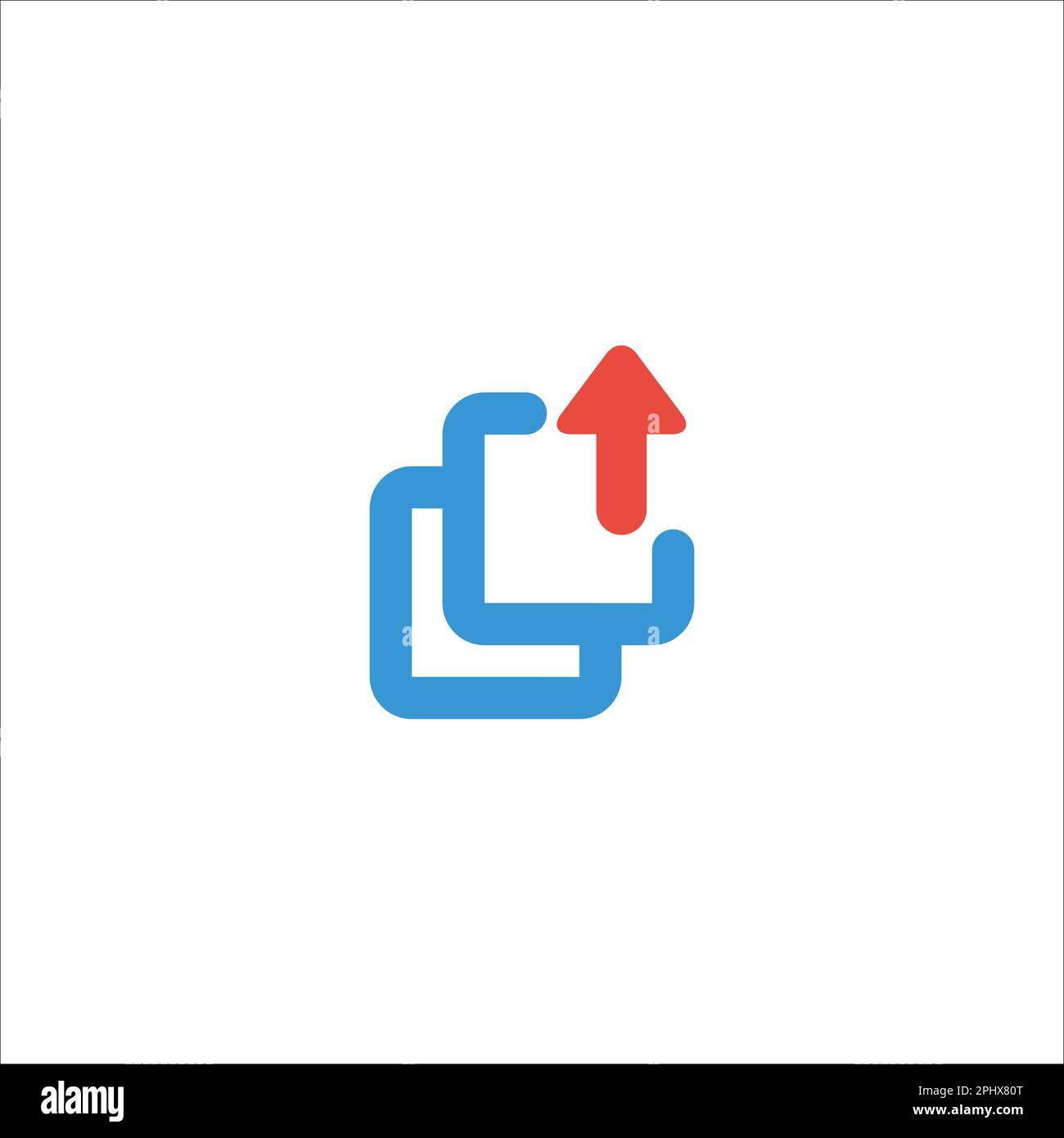 Share or multiexport icon. Level up. Bulk export symbol. Move up to the ...