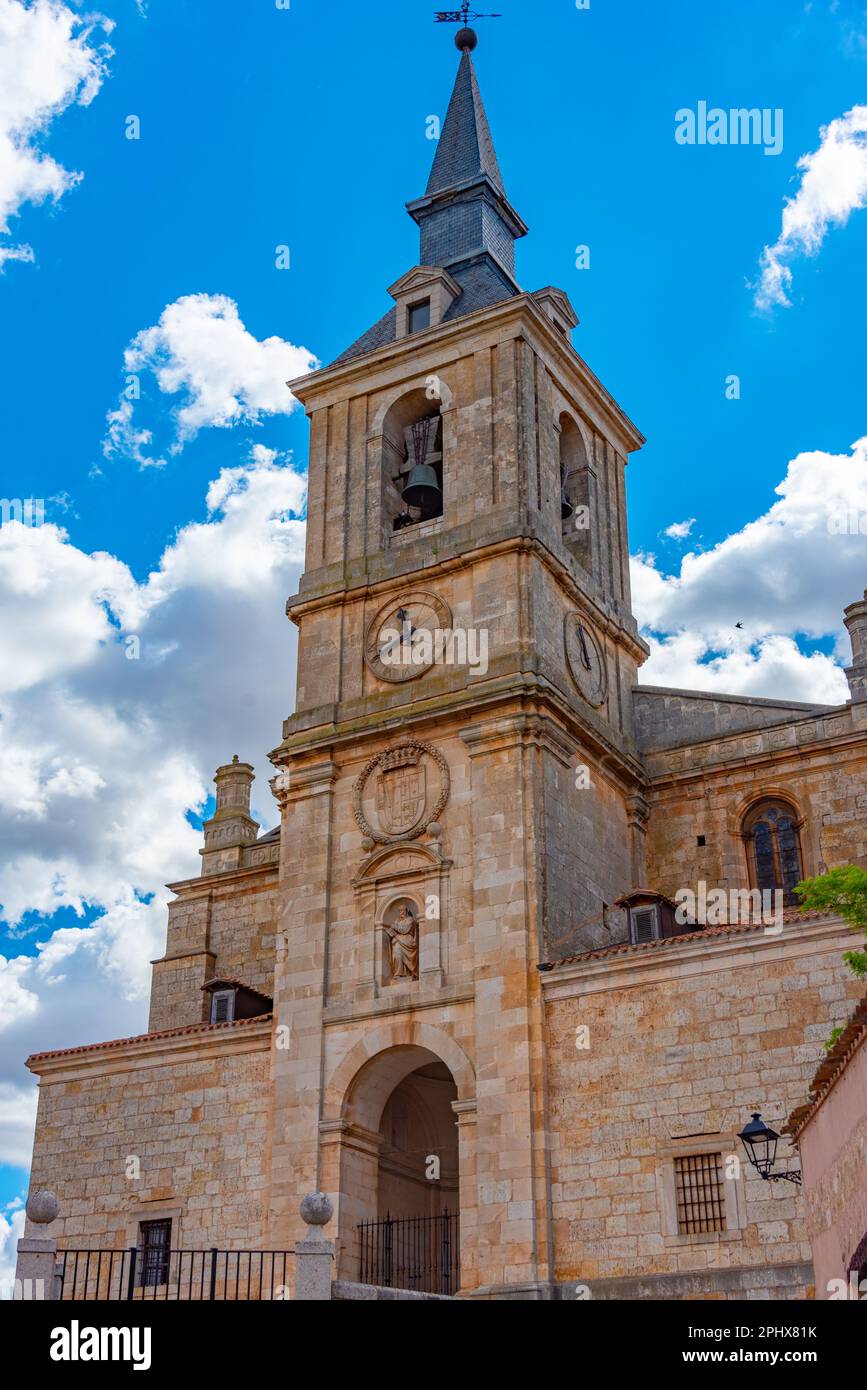 Collegiate church of San Pedro Apostol at Spanish town Lerma Stock ...