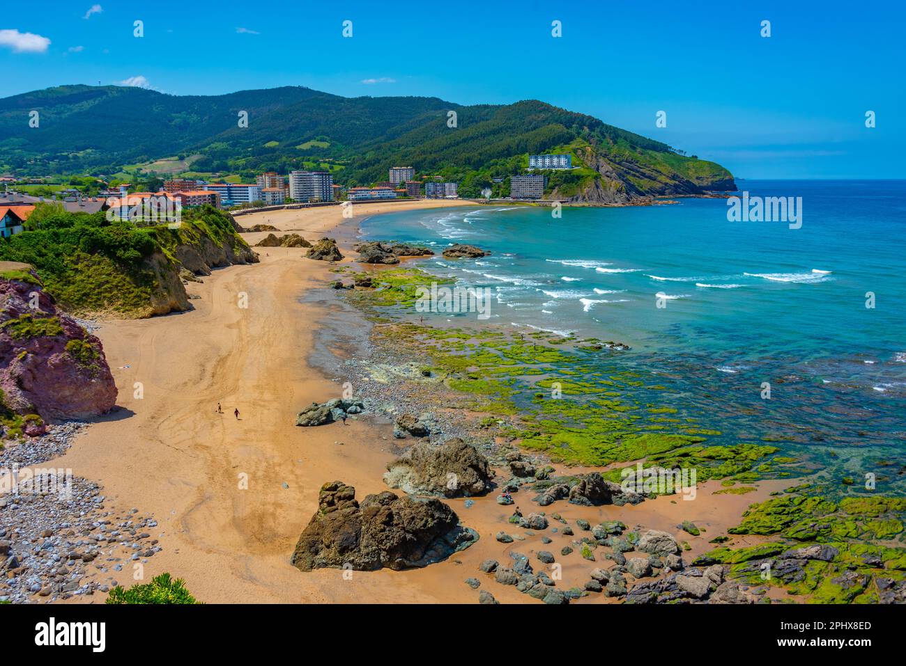 Aerial view of Playa de Bakio in Spain Stock Photo - Alamy