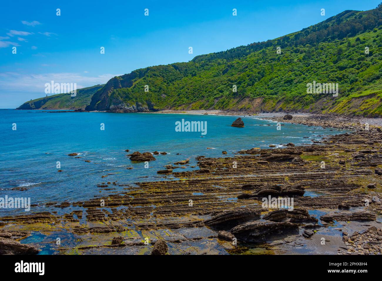 Akatxa irla island near San Juan de Gaztelugatxe church, Spain Stock ...