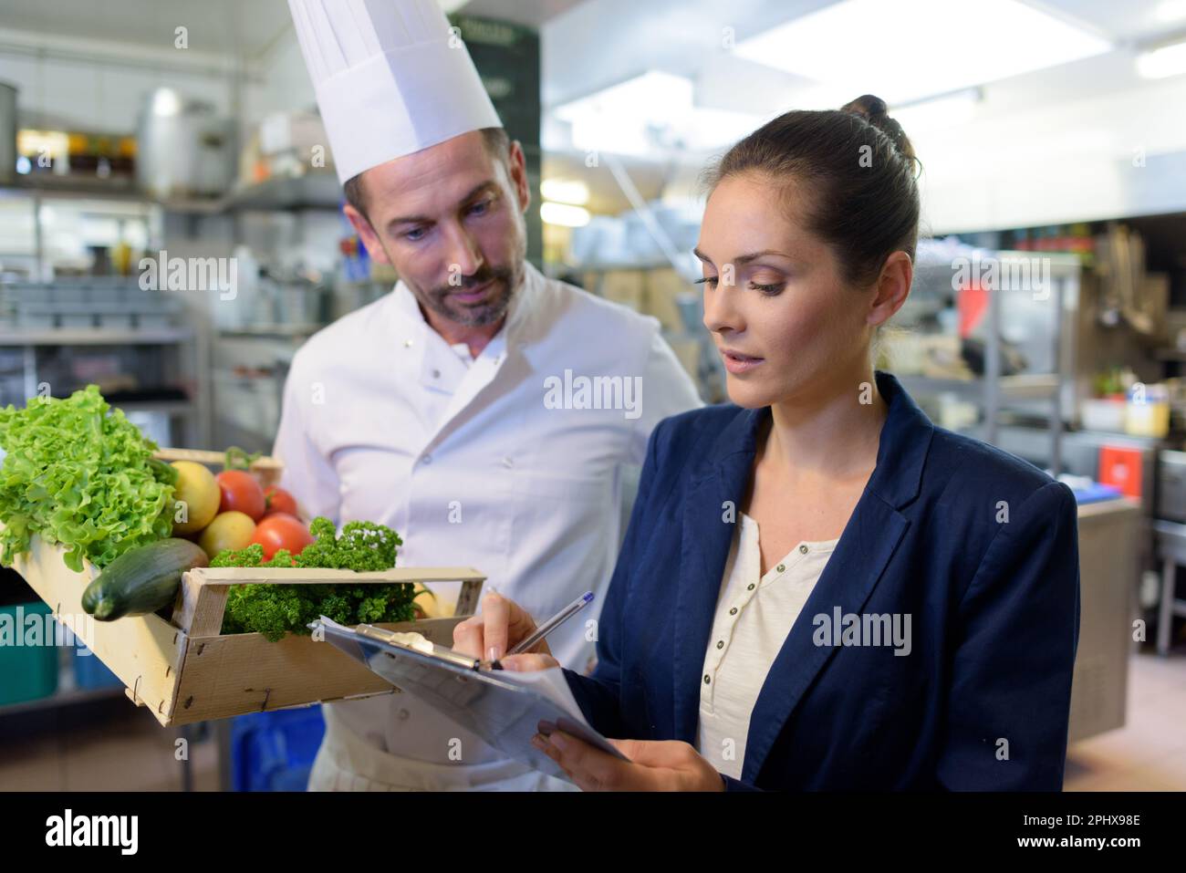 Restaurant manager kitchen hi-res stock photography and images - Alamy