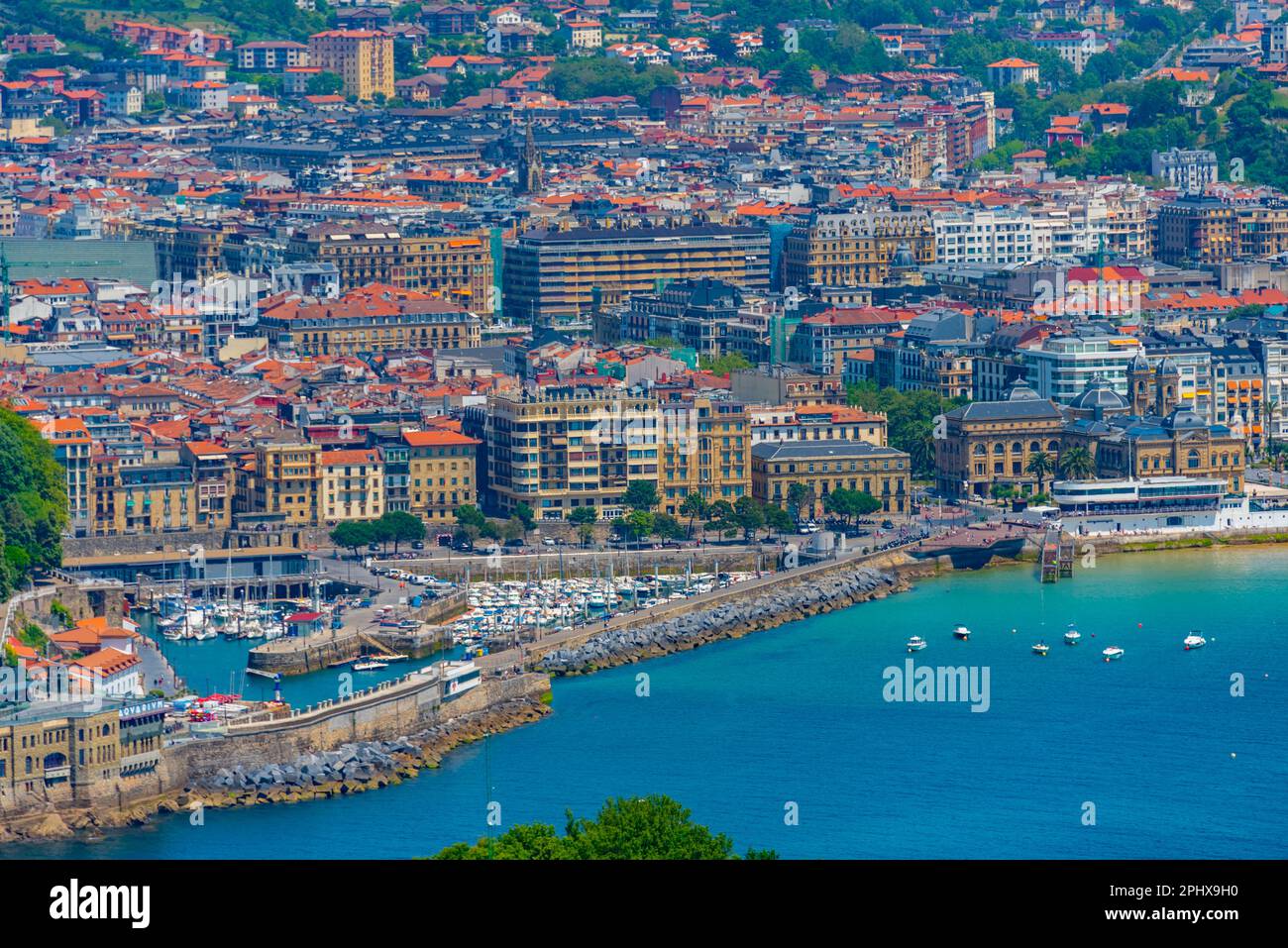 Marina at Spanish port San Sebastian, Spain Stock Photo - Alamy