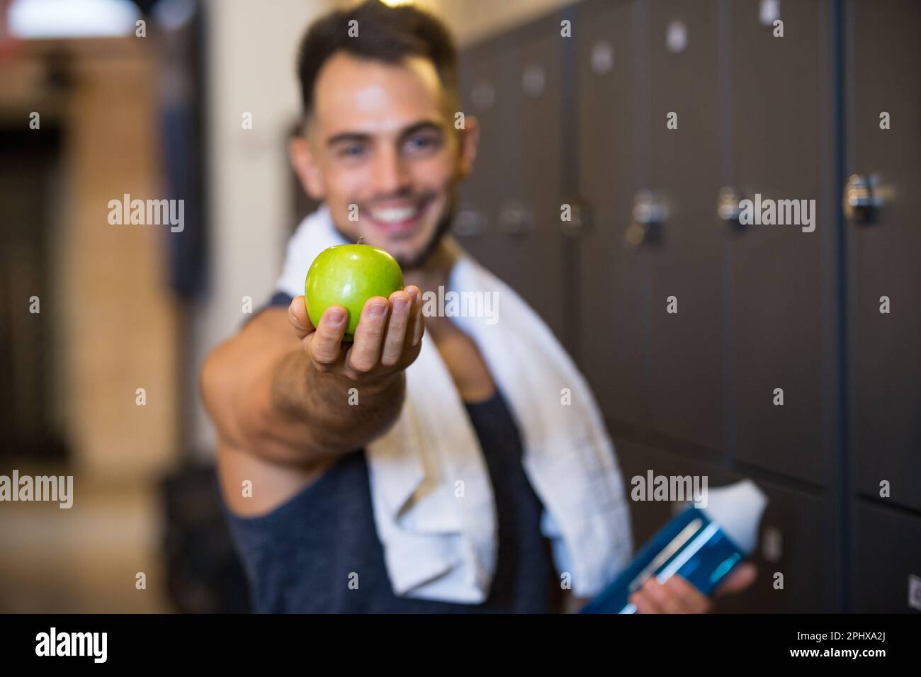 a man chooses healthy lifestyle Stock Photo - Alamy