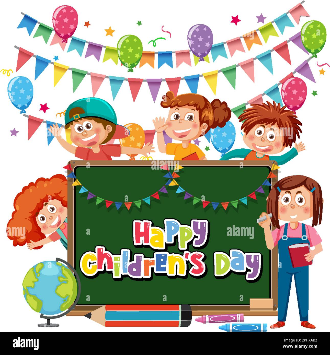 Isolated children's day icon illustration Stock Vector Image & Art - Alamy