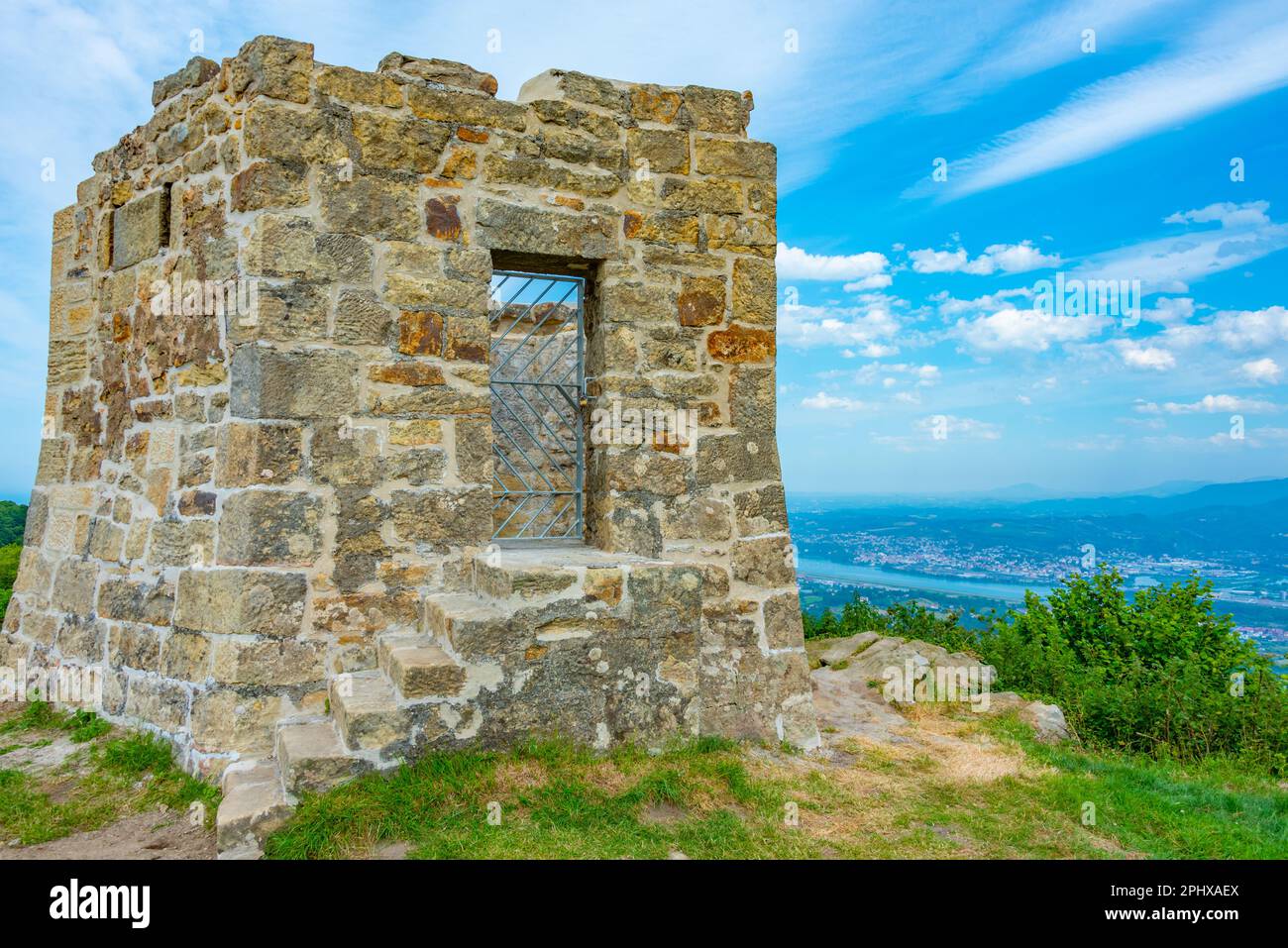 Old observation tower at Jaizkibel hill at Irun, Spain Stock Photo - Alamy