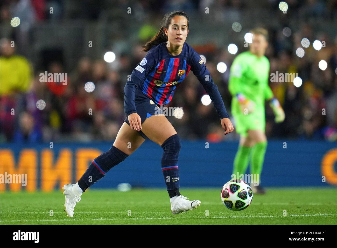Nuria Rabano of FC Barcelona during the UEFA Womens Champions League ...