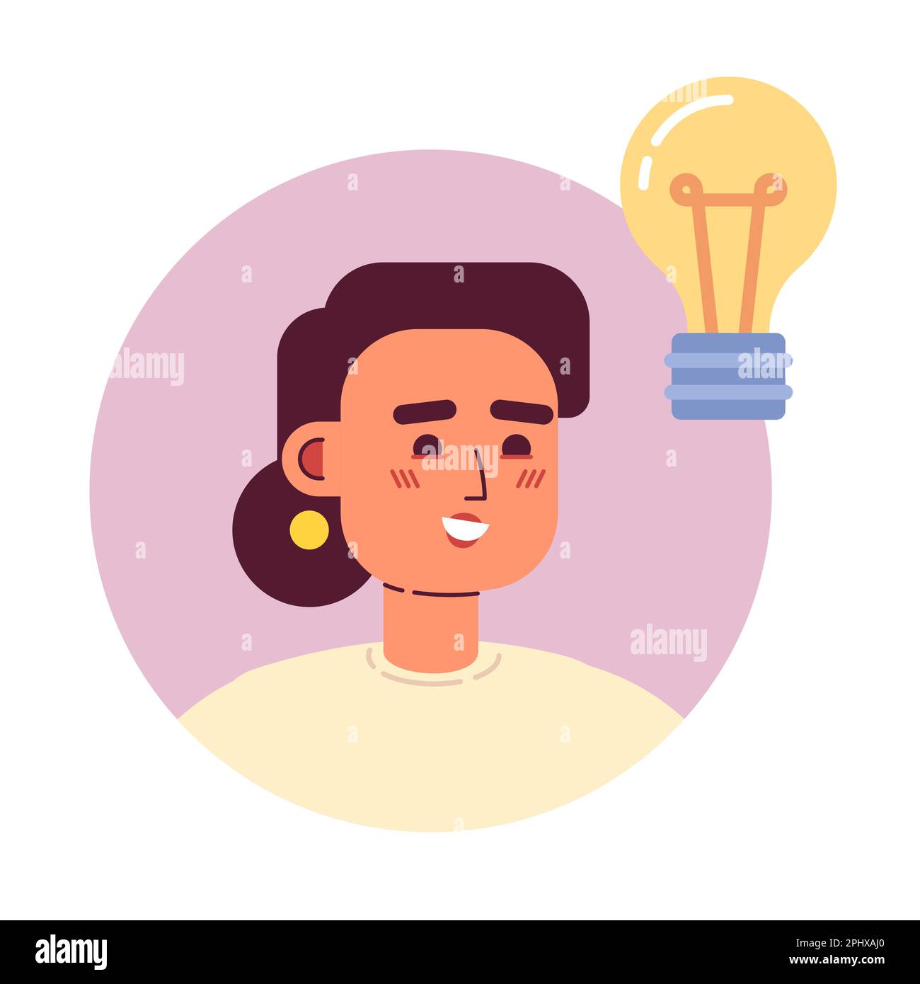 Lightbulb lady Stock Vector Images - Alamy
