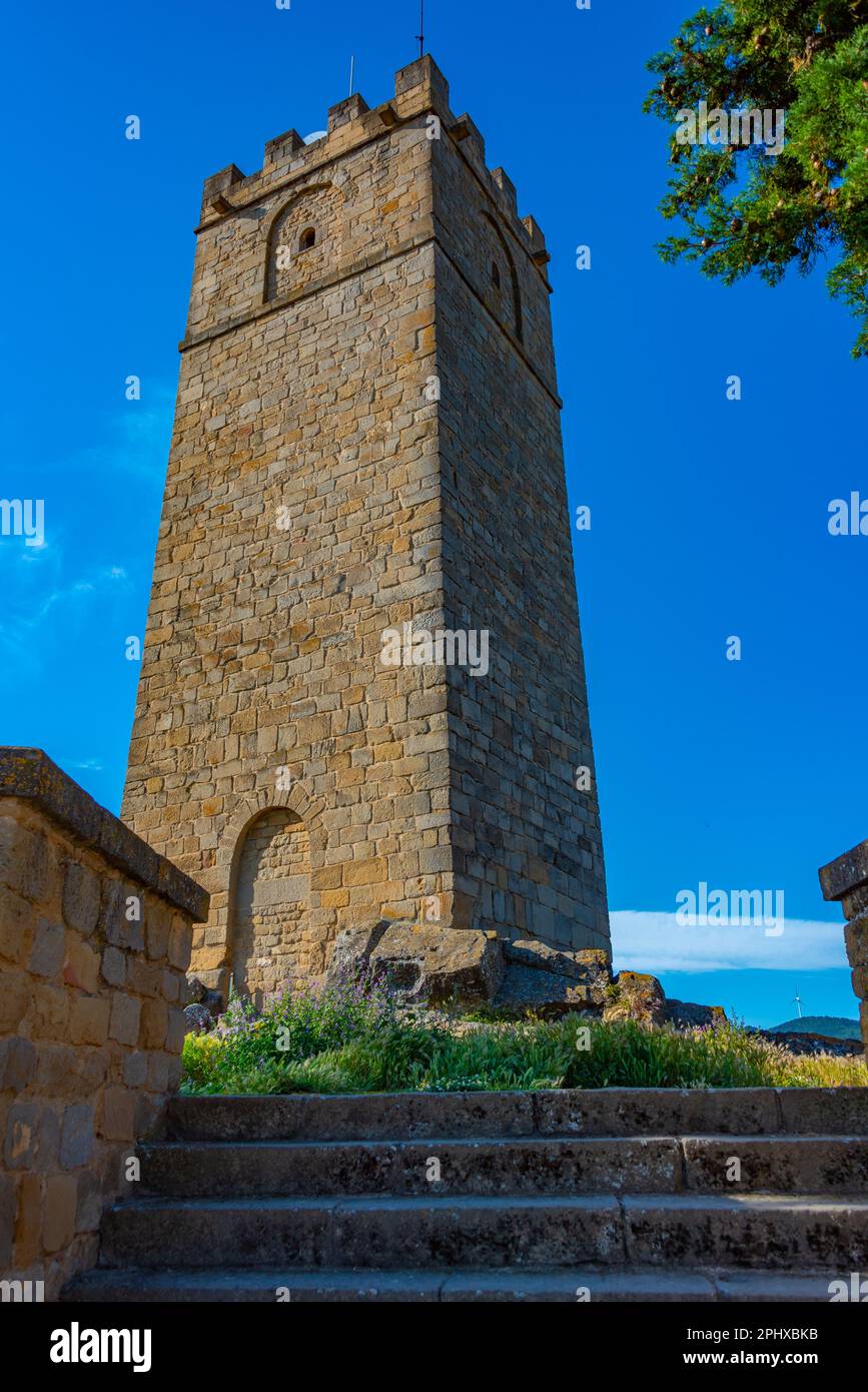 Torre del Homenaje in Spanish village Sos del Rey Catolico Stock Photo ...