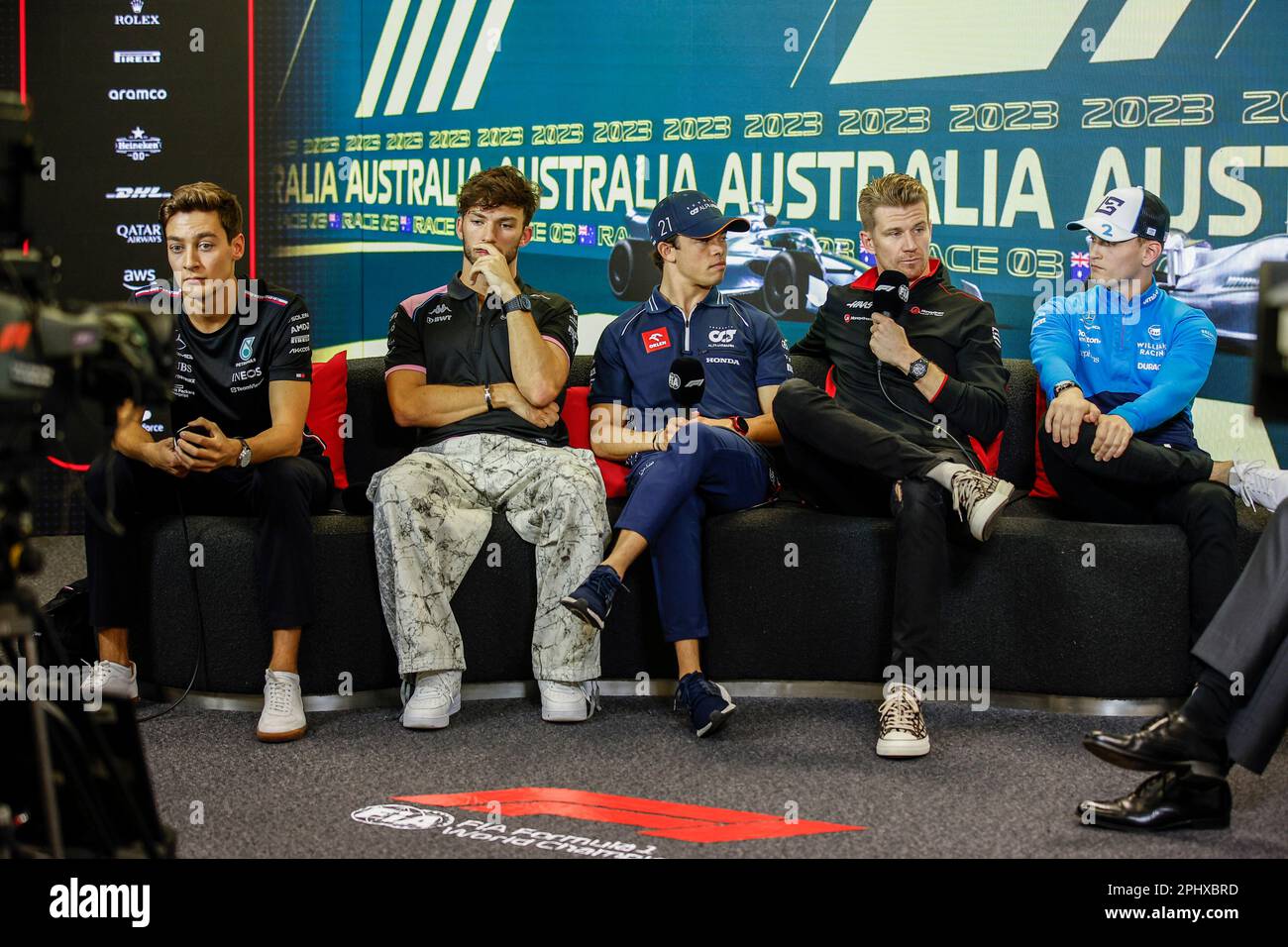 Melbourne, Australia. 30th Mar, 2023. #63 George Russell (GBR, Mercedes ...