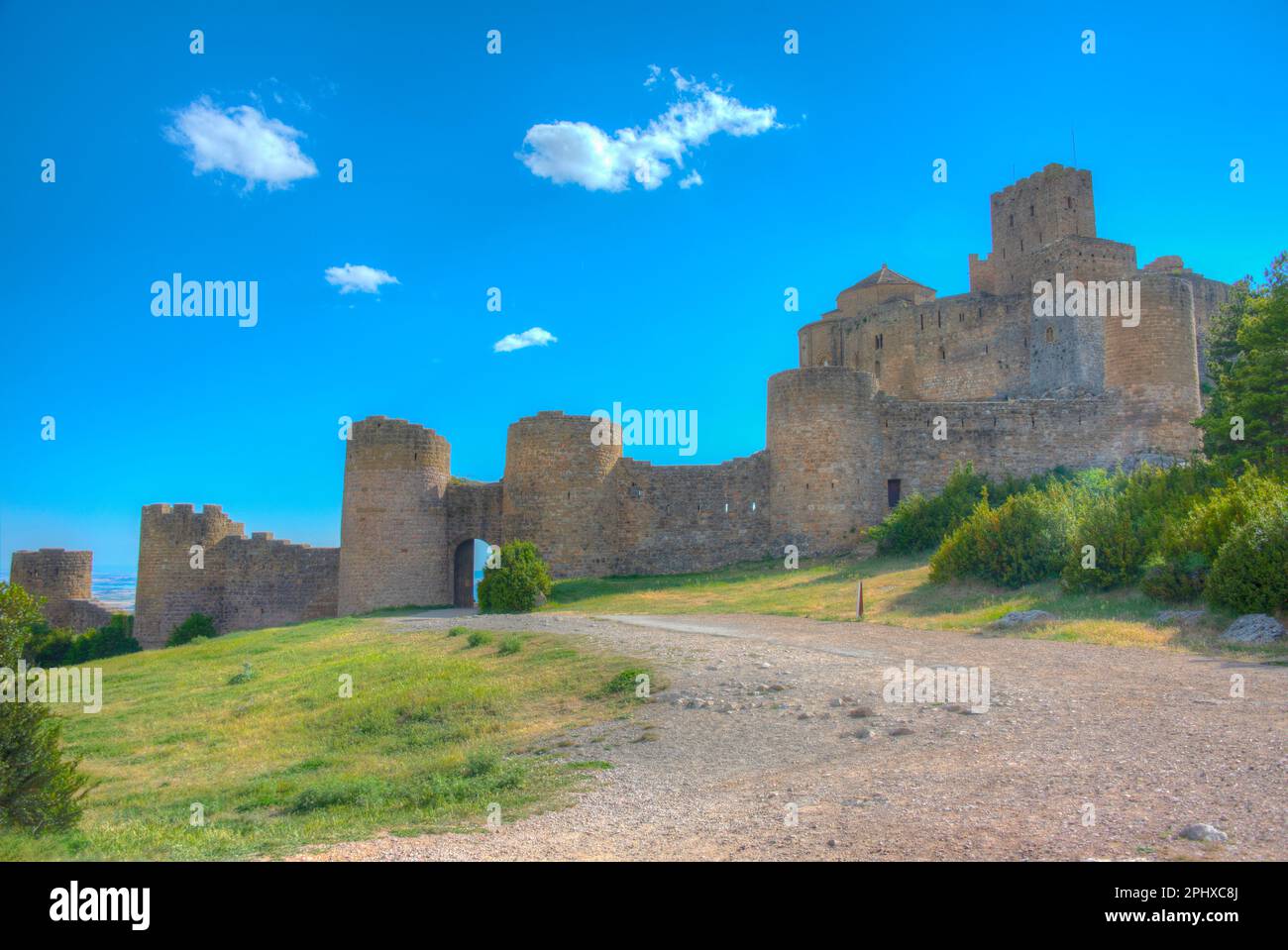 Aerial spain loarre castle hi-res stock photography and images - Alamy