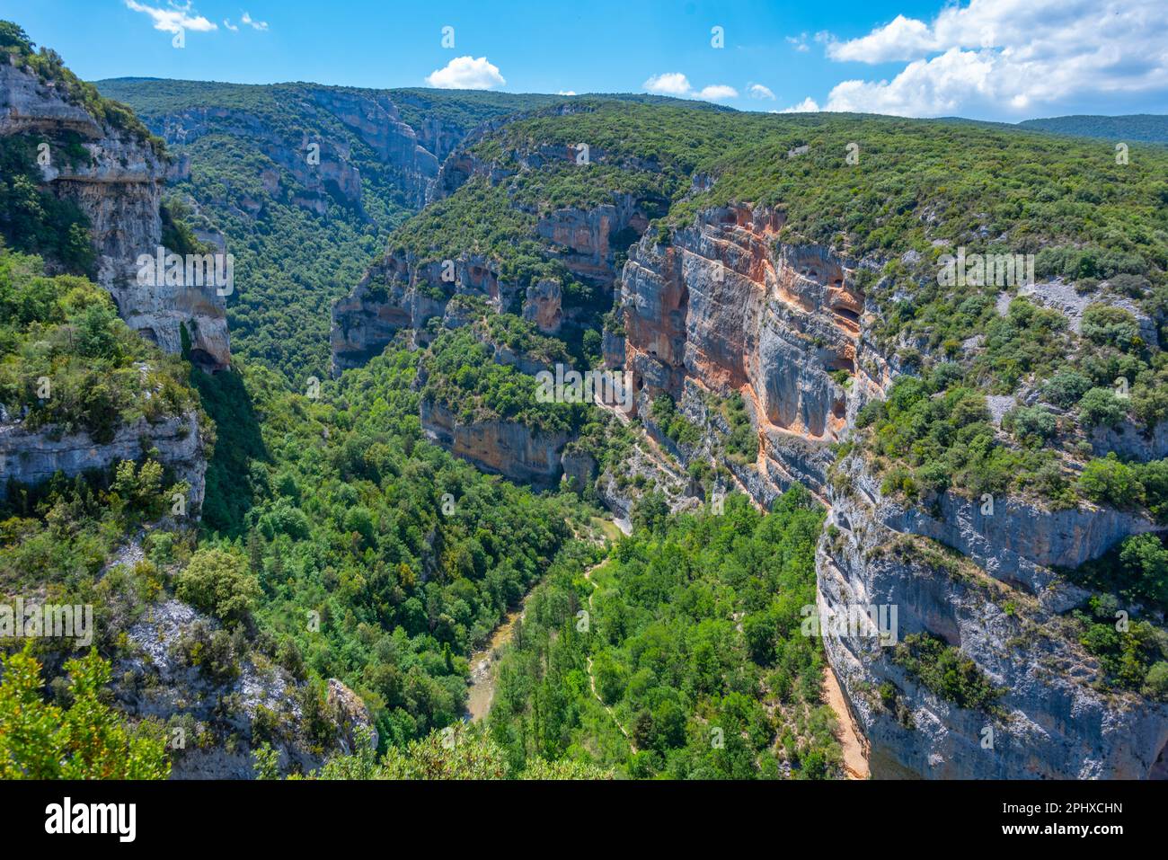Natural park of the Sierra and canyons of Guara in Spain Stock Photo ...