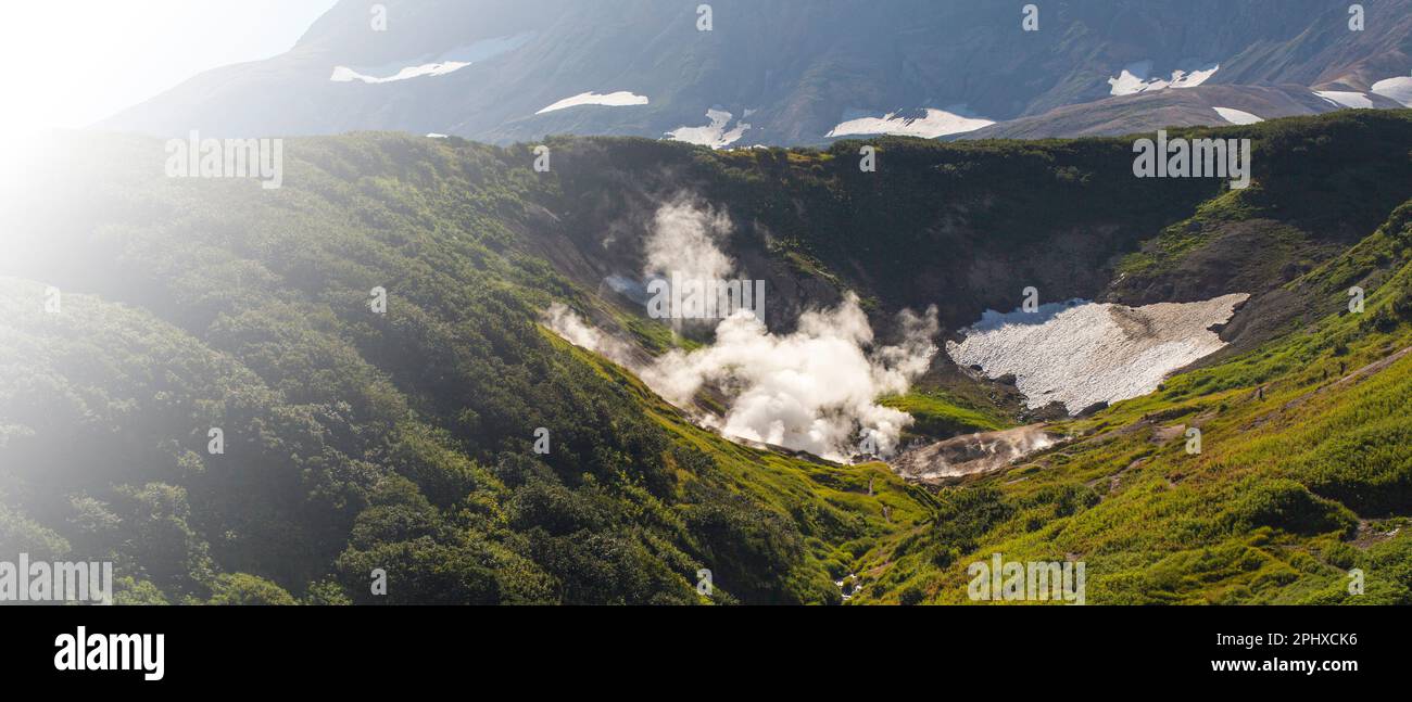 Valley of Geysers, Kronotsky Nature Reserve, Kamchatka Peninsula Stock ...