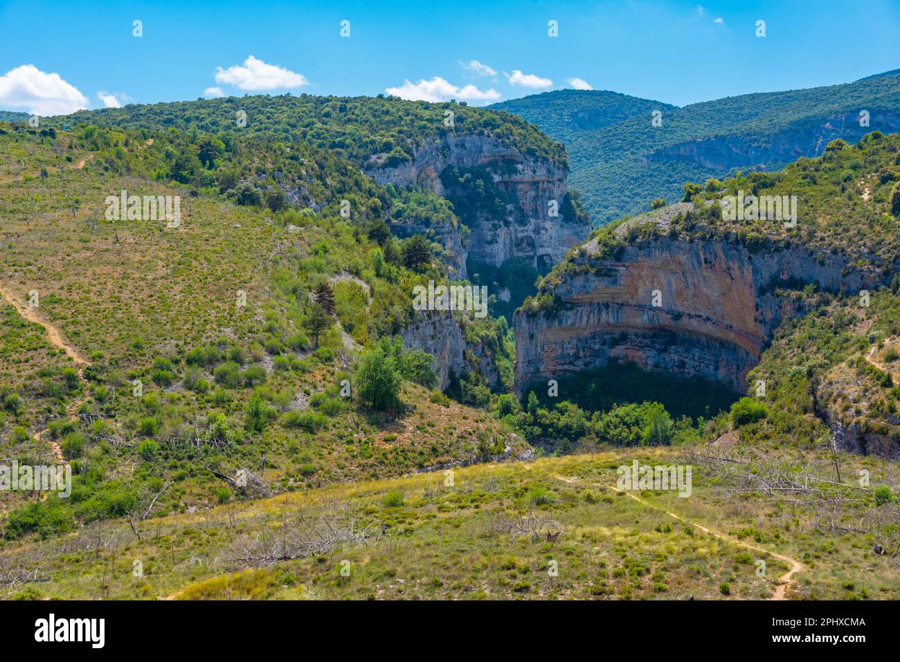 Natural park of the Sierra and canyons of Guara in Spain Stock Photo ...