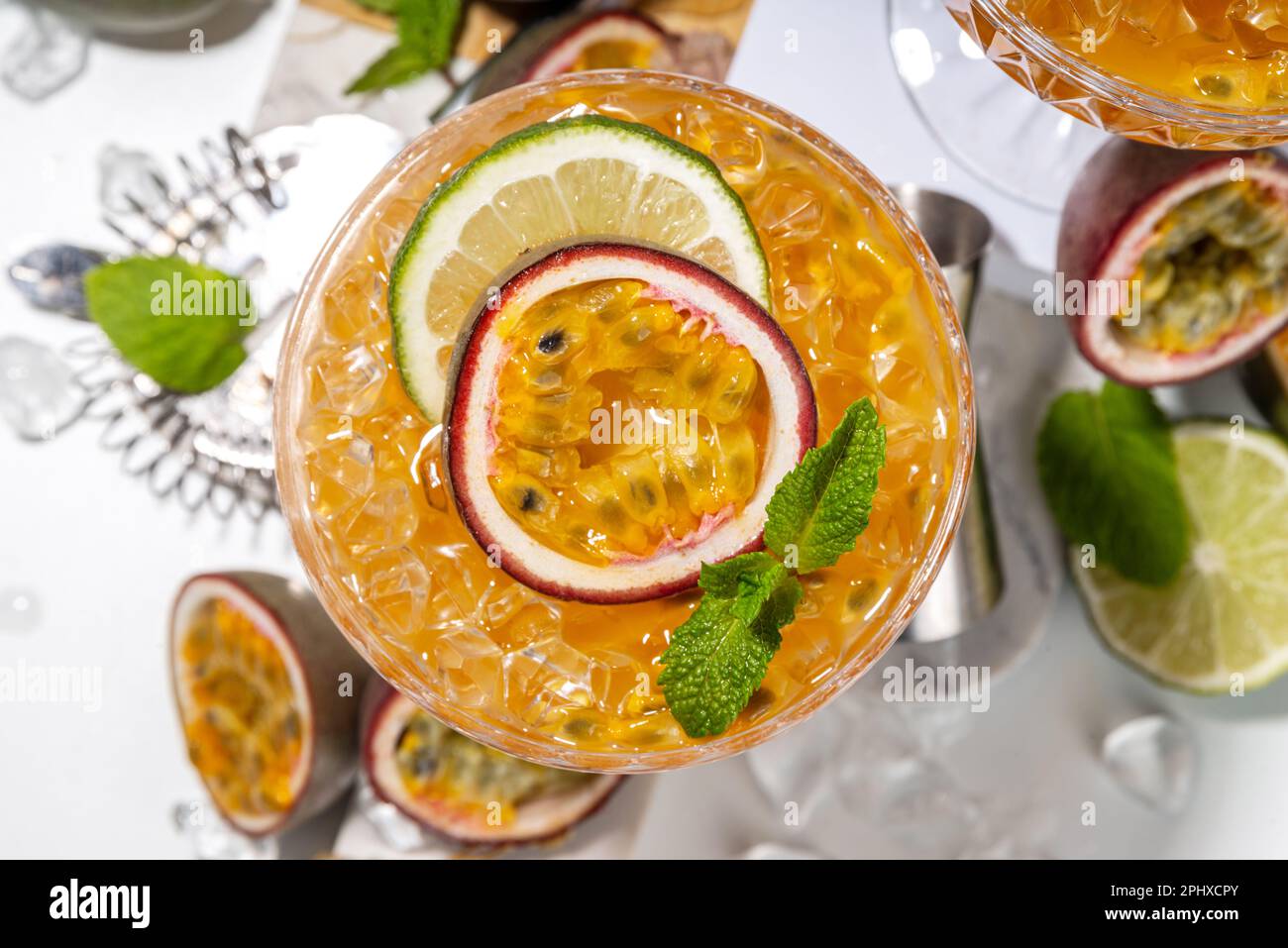 Passion Fruit Martini Cocktail Sweet Pornstar Alcoholic Drink With
