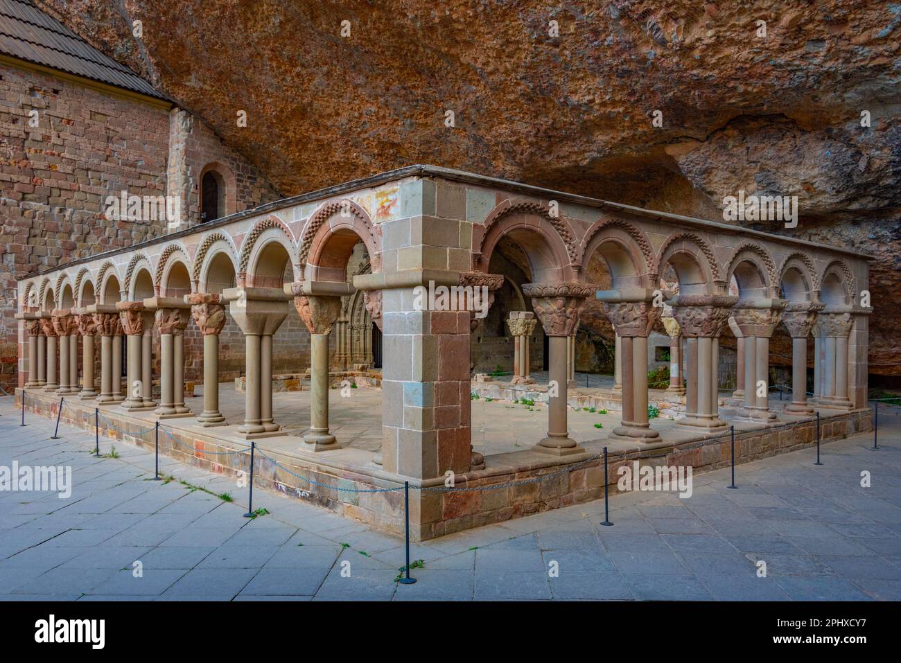 Monastery of San Juan de la Pena near Spanish town Jaca Stock Photo - Alamy